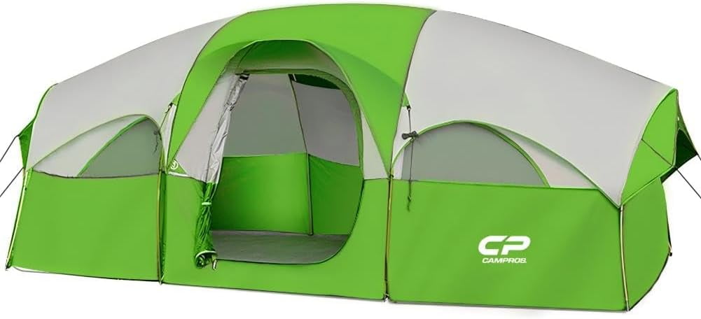 Tent 8 Person Camping Tents, Weather Resistant Family Tent, 5 Large ...