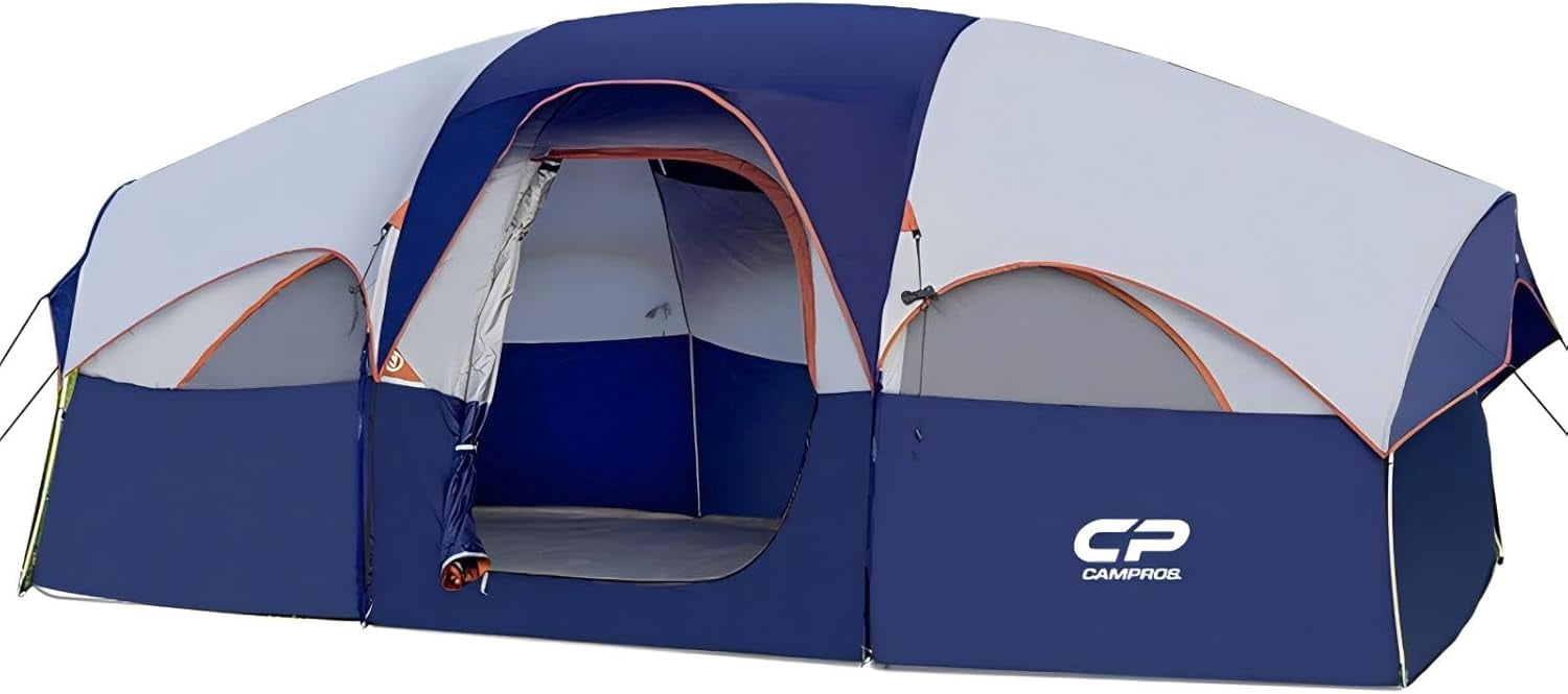 Tent 8 Person Camping Tents, Weather Resistant Family Tent, 5 Large ...