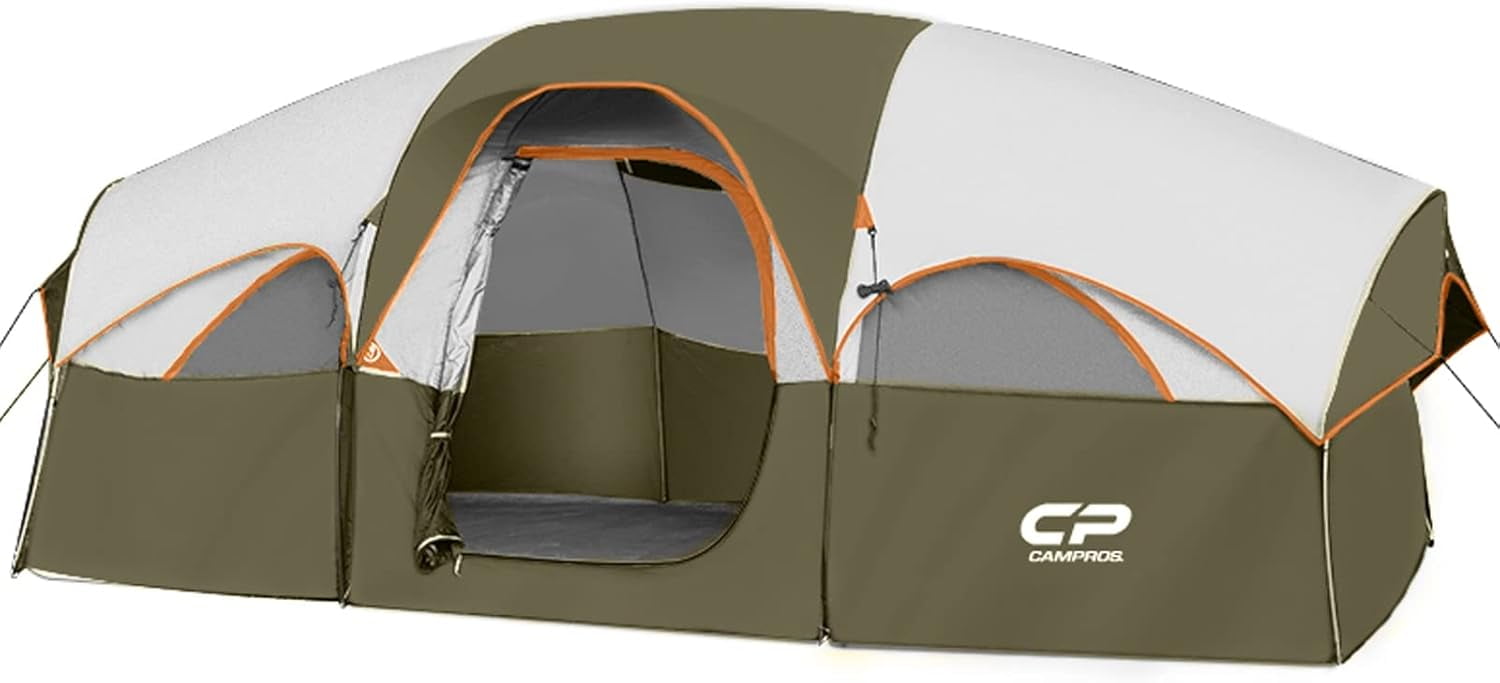 Tent 8 Person Camping Tents, Weather Resistant Family Tent, 5 Large ...