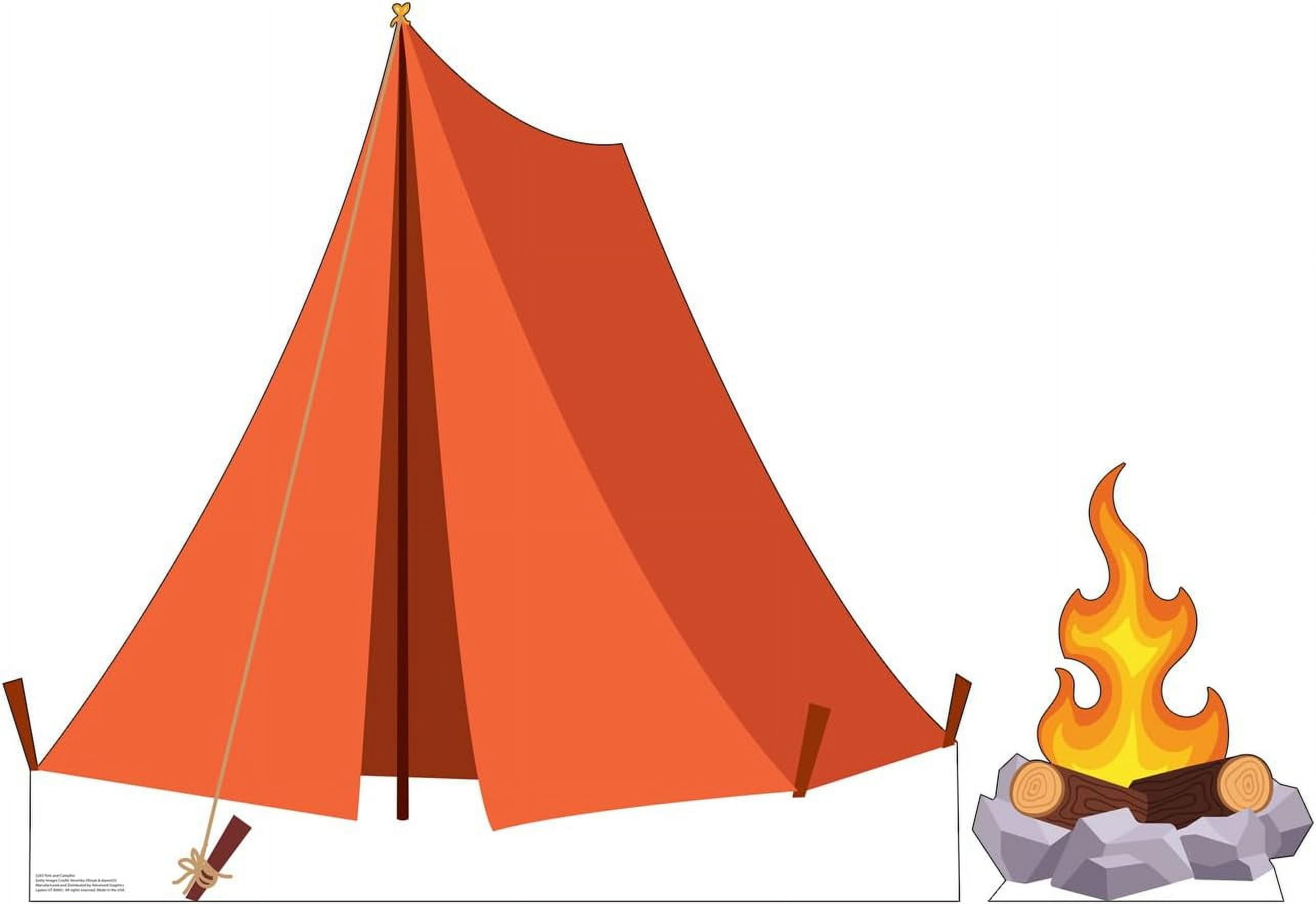 Tent Campfire Life Size Cutout Stup - Walmart.com