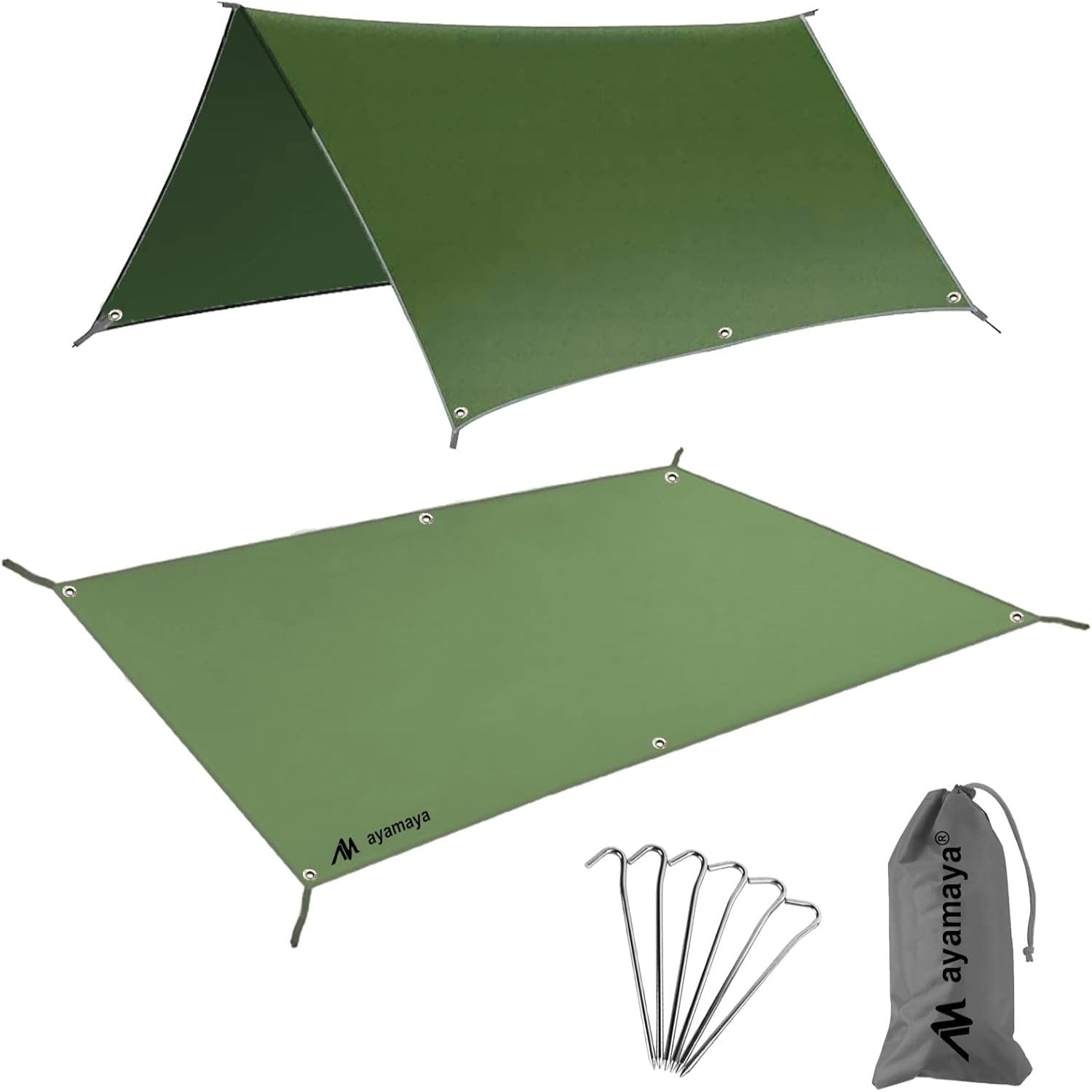 Tent Footprint, PU 3000 Waterproof Tent Ground Cloth for 2-8 Person ...