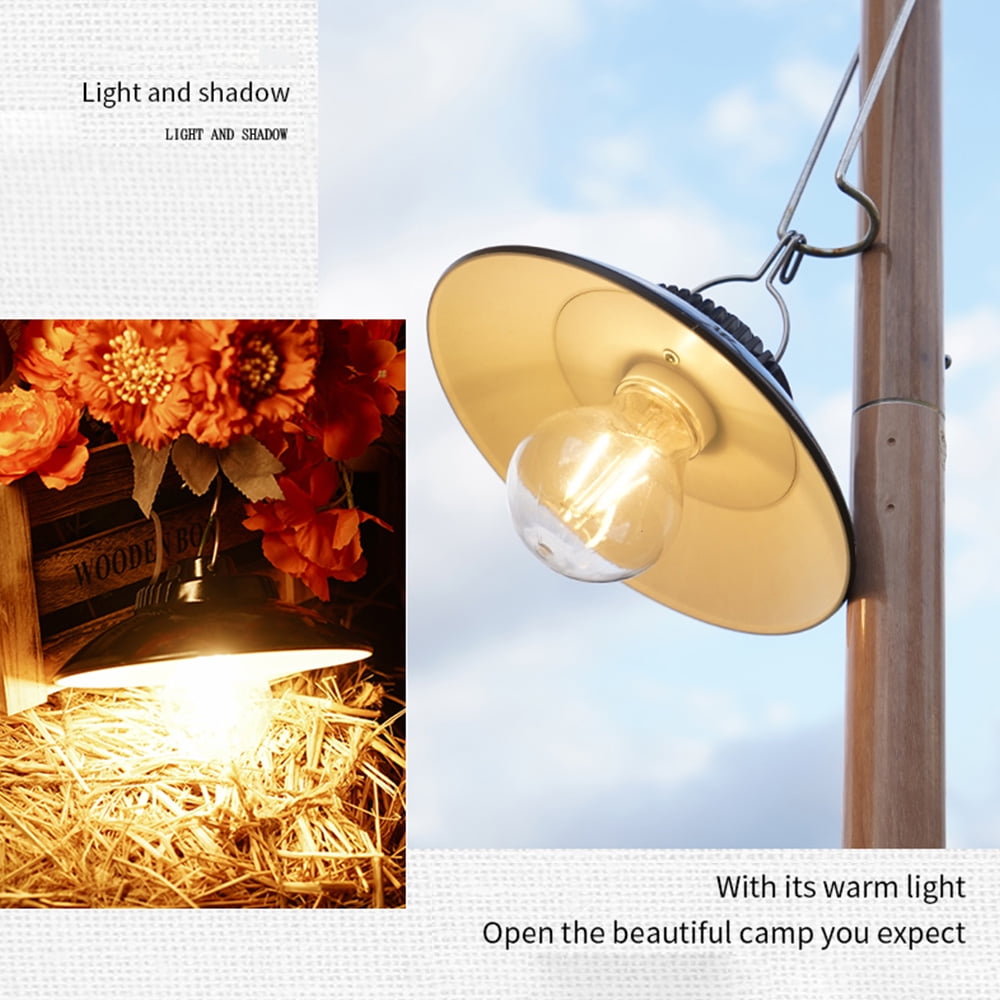 Tent Lamp, Waterproof Tent Lamp Led Portable Typc-c Ipx4 Waterproof ...