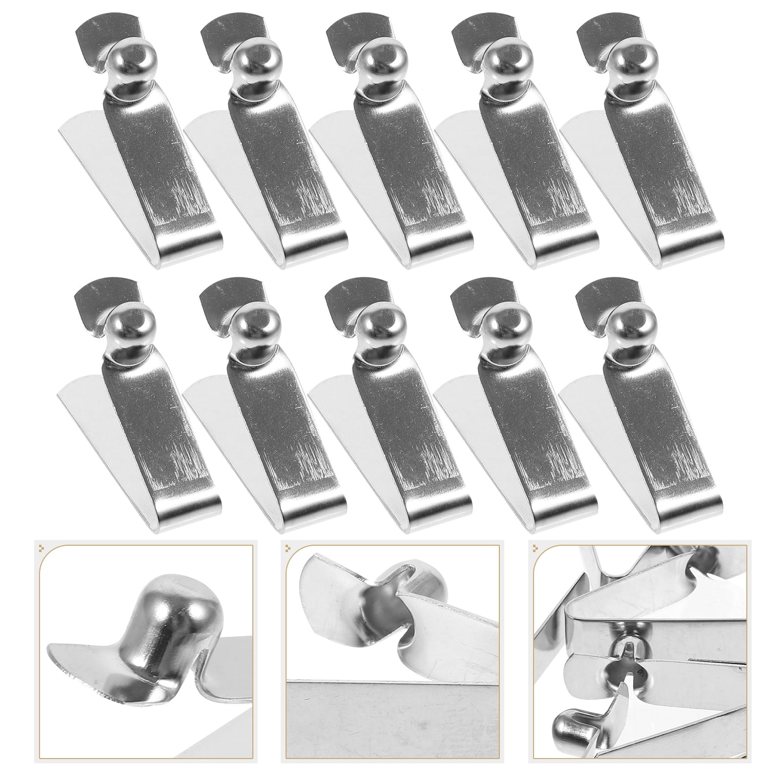 Tent Pole Push Button Spring Clips,10Pcs Pole Clips Pole Push Buttons ...