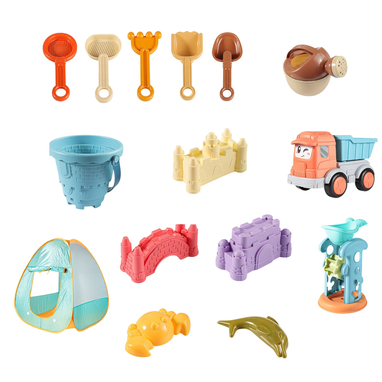 Tent Set Beach Toys for Kids - Sand Toys Set Includes Collapsible ...