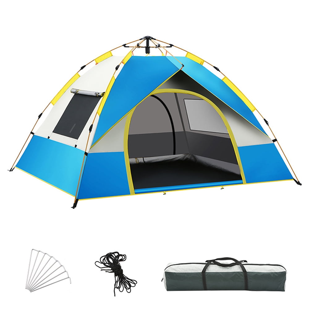Tent,Setup Tent 3-4 Person Tent 2 Door 2 Shelter With 2 Door 2 Window ...