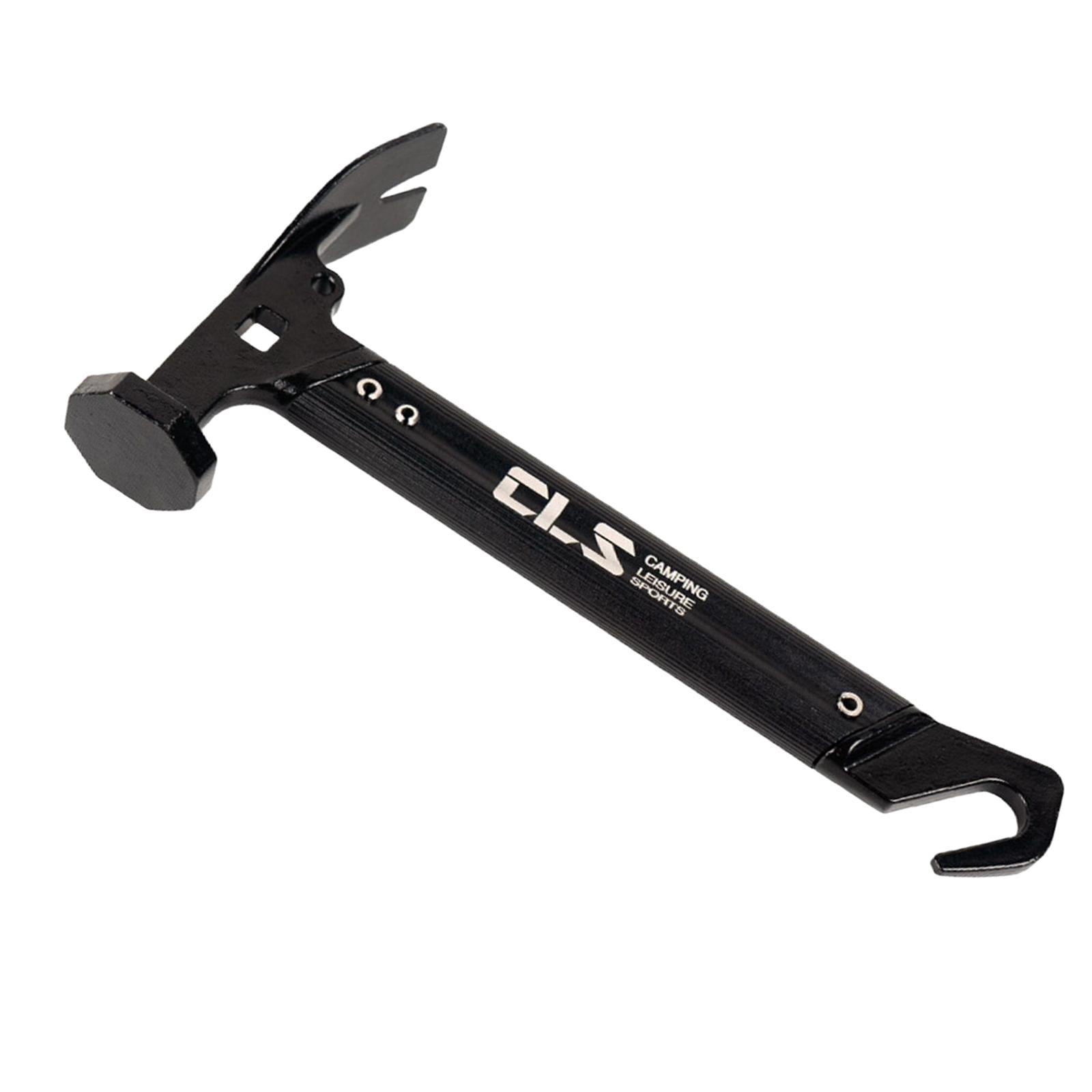 Tent Stake Peg Mallet Remover Puller with Hook Aluminum Camping Hammer ...