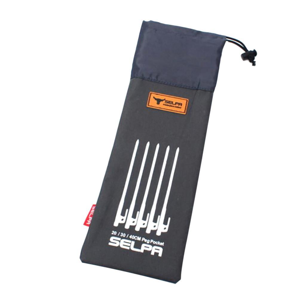 Tent Stake Storage Bag, Heavy Duty Oxford Case for Tent Pegs and ...