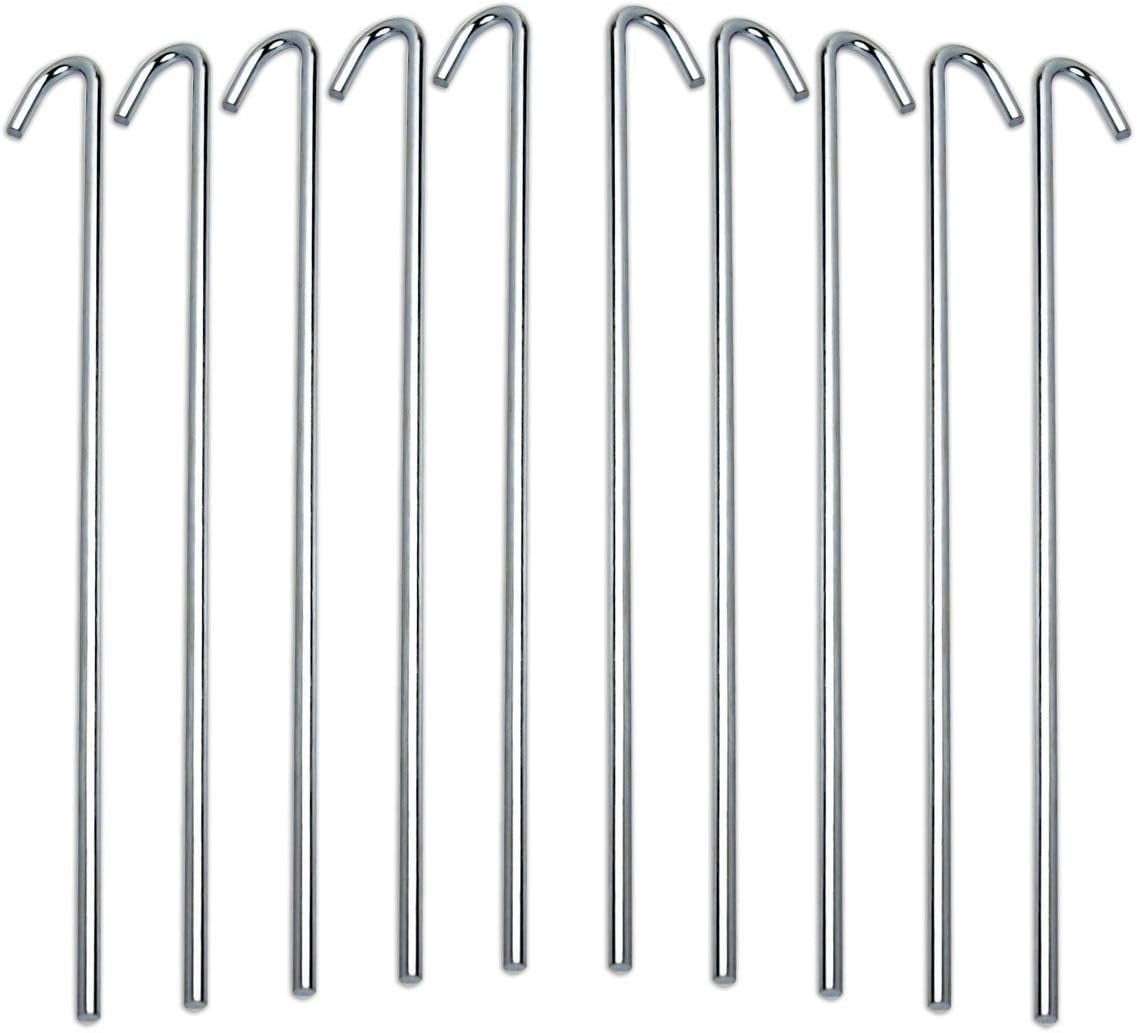 Tent Stakes For Outdoor Camping Heavy Duty Metal, Galvanized Rust-Free ...
