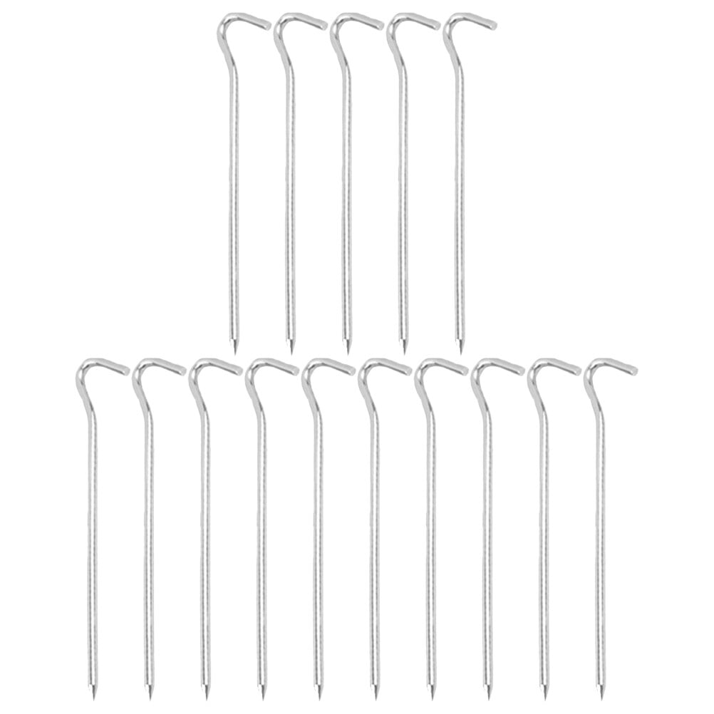 Tent Stakes Outdoor Peg Camping Metal Stake Pegs Garden Hiking Ground ...