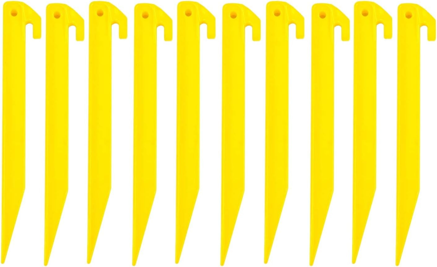 Tent Stakes for Sand ，Plastic Tent Stakes Heavy Duty, Lighter and Safer ...