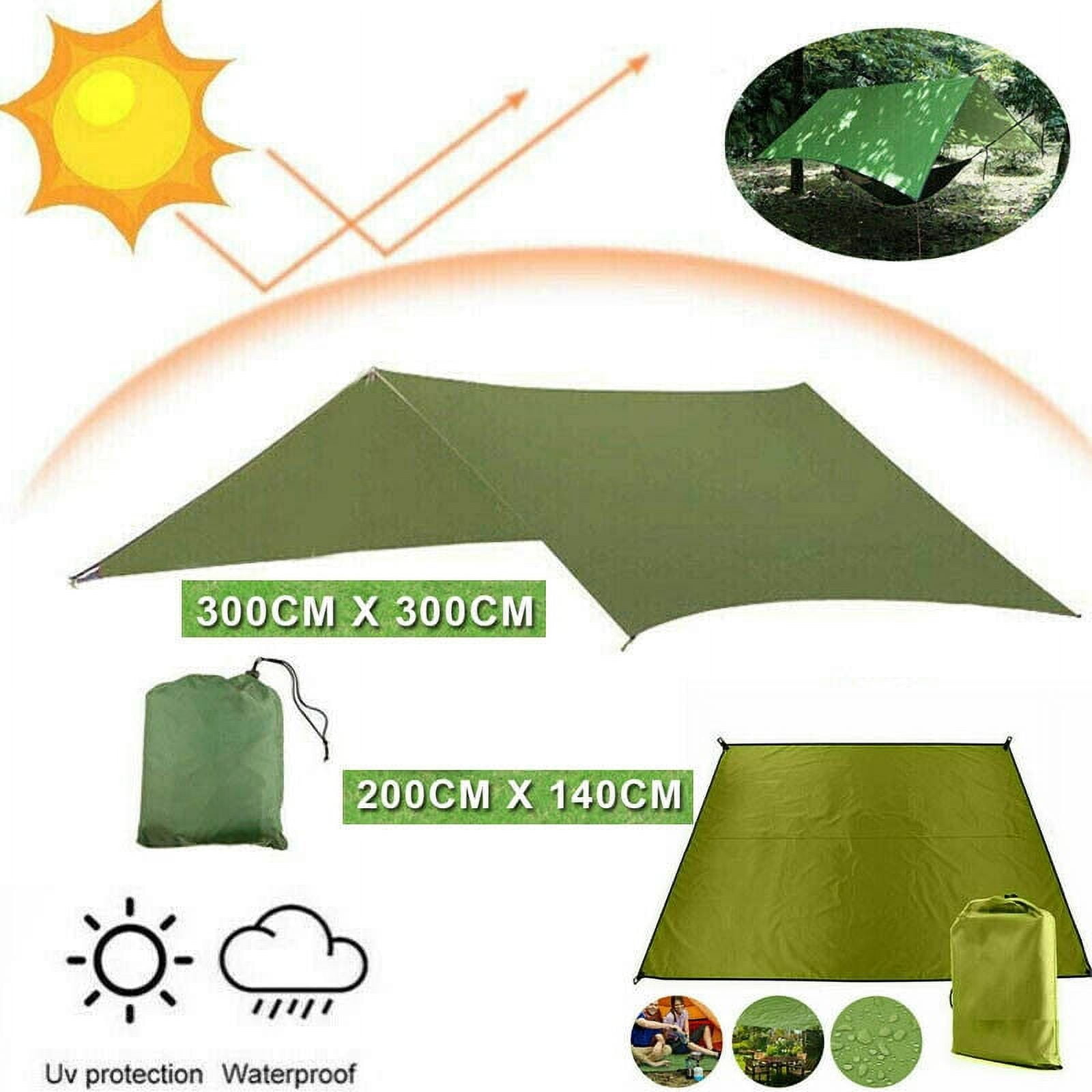 Tent Tarp Hammock Shelter Rain Sun Shade Camping Beach Picnic Pad Mat ...