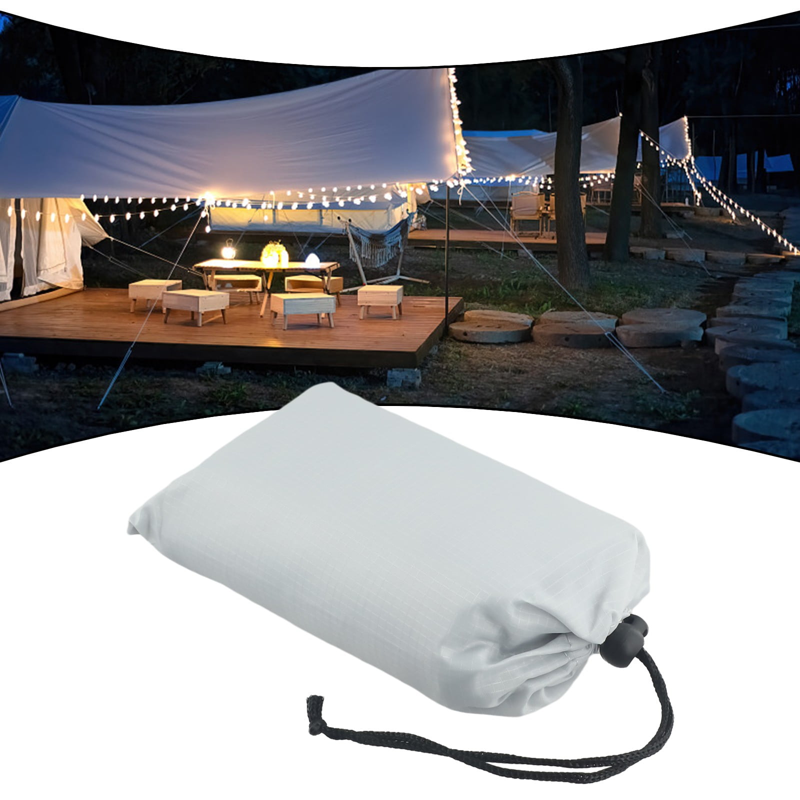 Tent Tarp Rain Sun Shade Shelter Camping Picnic Awning Cover French ...