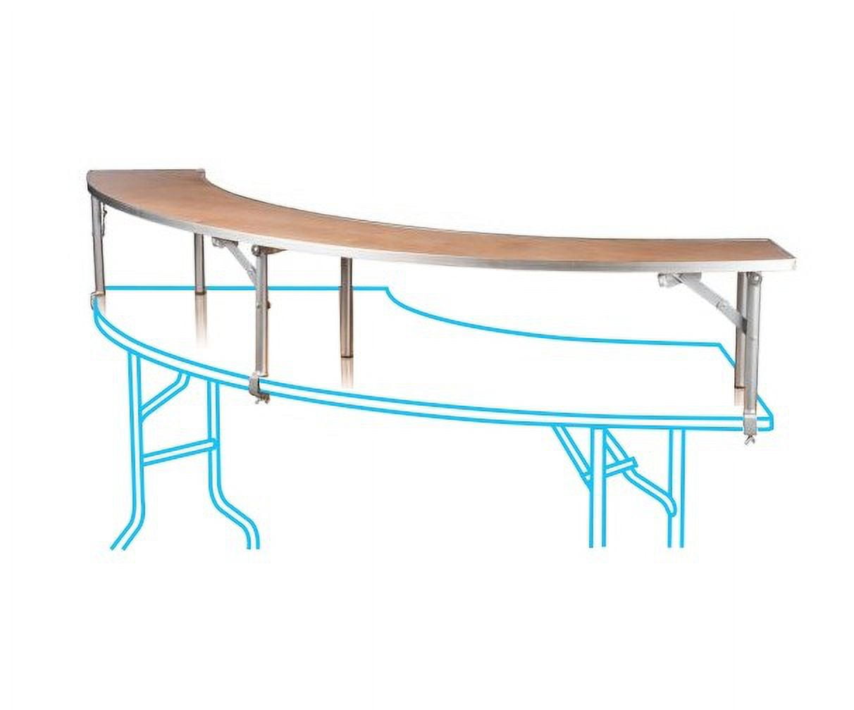 TentandTable 10-Foot Outer Wooden Bar Top Riser for Serpentine Banquet ...