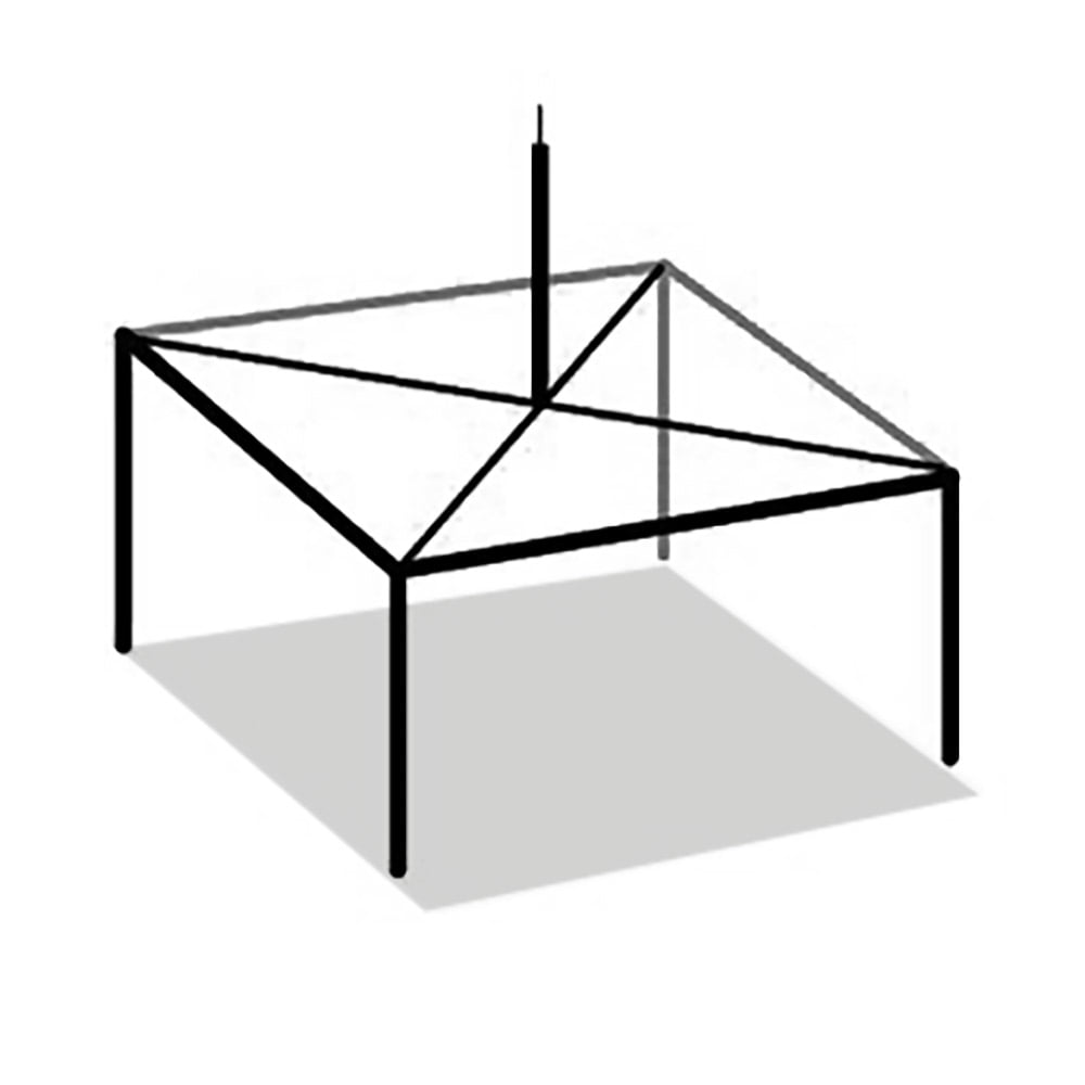 TentandTable 10' x 10' High Peak Outdoor Party Canopy Tent FRAME ONLY ...