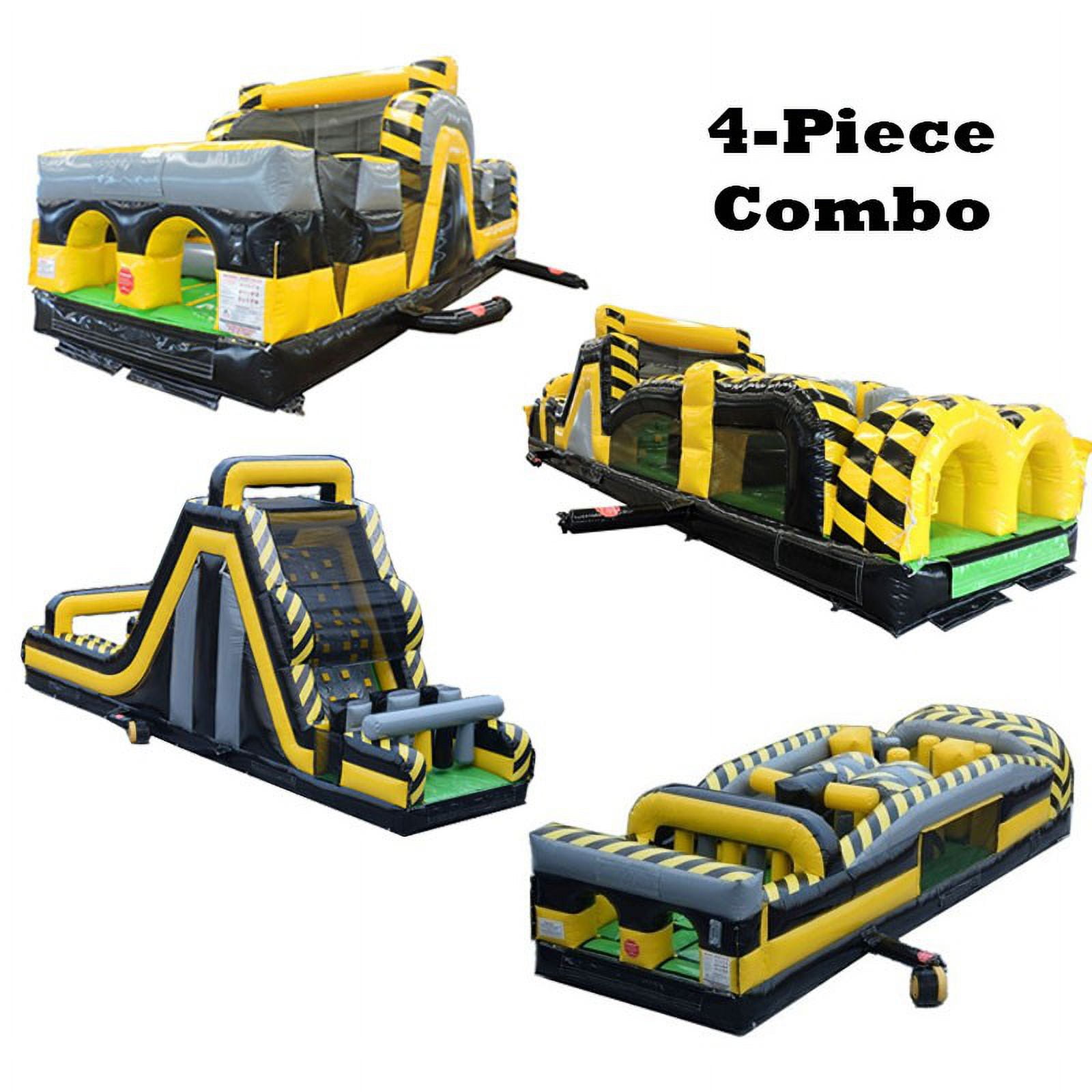 TentandTable 140' Commercial Inflatable Obstacle Course Rock Climbing ...