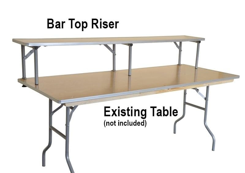 TentandTable 4 Foot Bar Top Riser for Folding Table, Foldable and ...