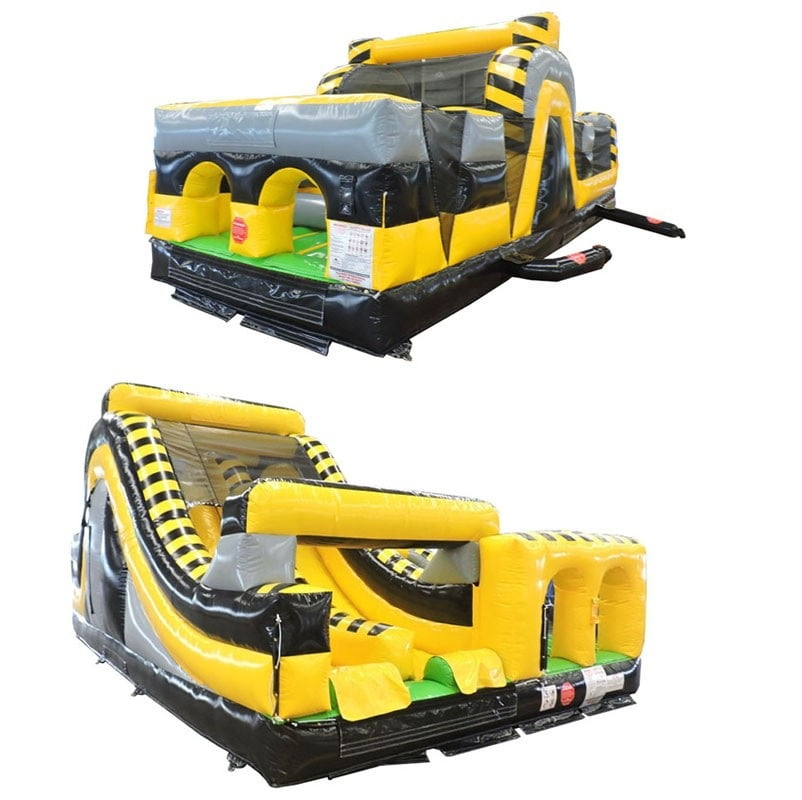 TentandTable 59' Commercial Inflatable Obstacle Course, Venom 2 Piece ...