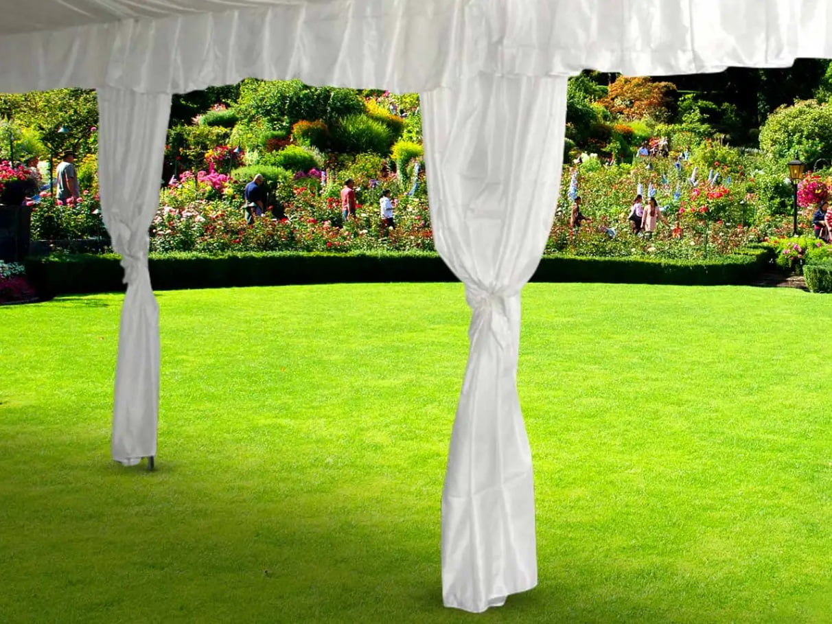 TentandTable 8ft Polyester Canopy Tent Leg Drapes for Elegant Events 2 ...