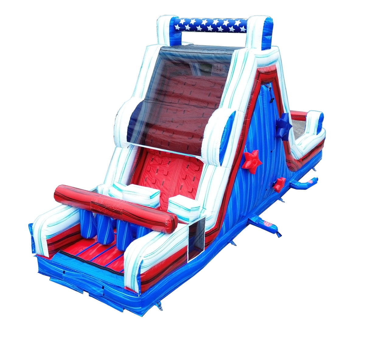 TentandTable Commercial Inflatable Slide and Rock Climbing Wall, Red ...