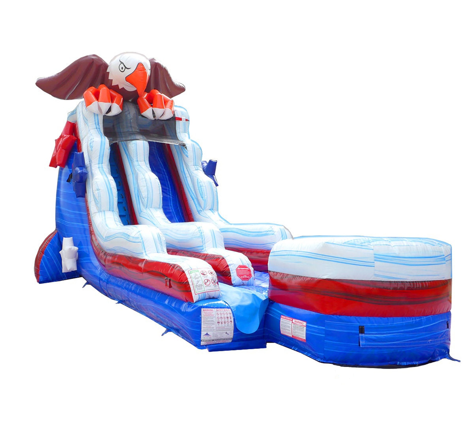 TentandTable Commercial Inflatable Water Slide, Bald Eagle with Blower ...
