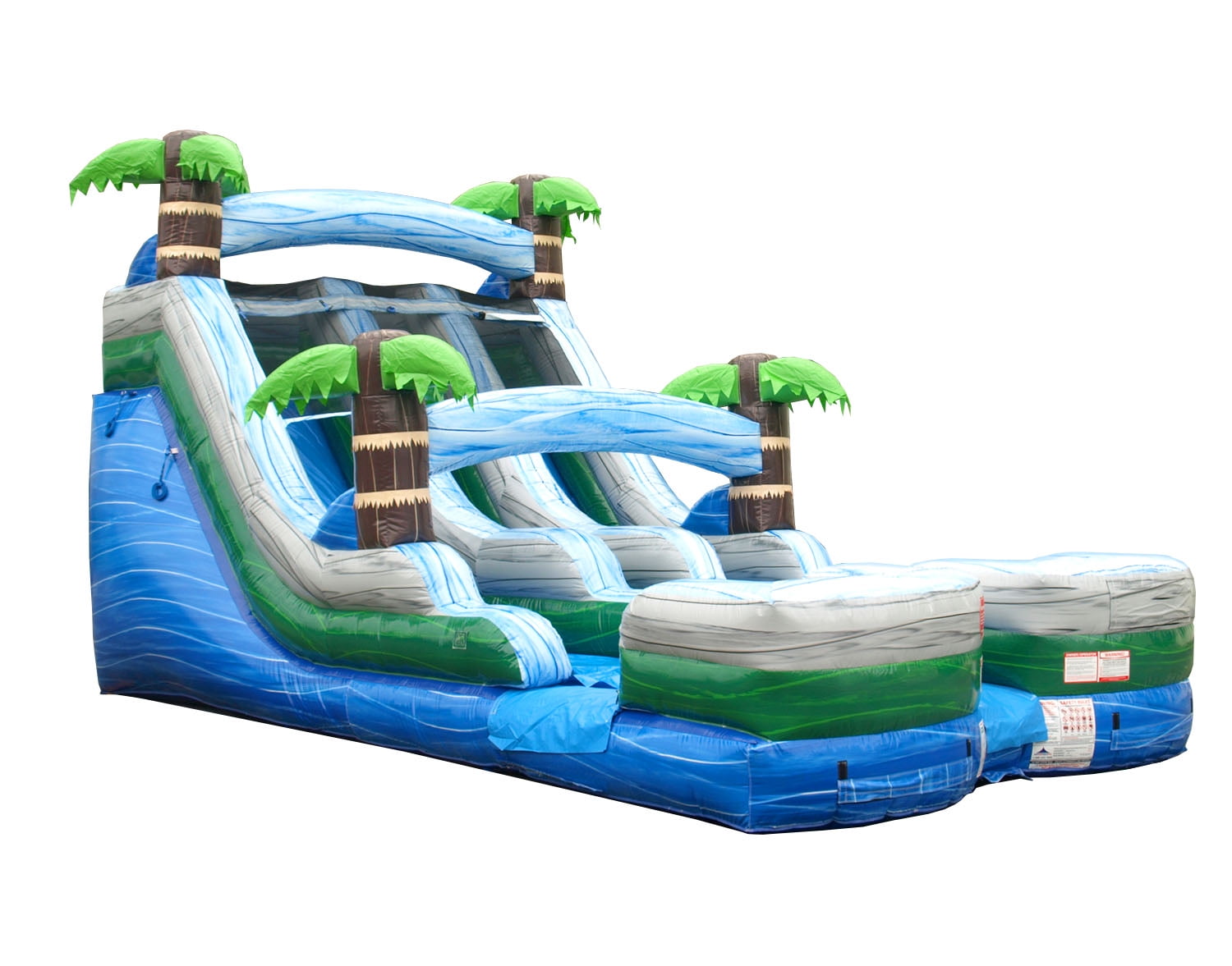 TentandTable Commercial Inflatable Water Slide, Tropical Marble Dual ...