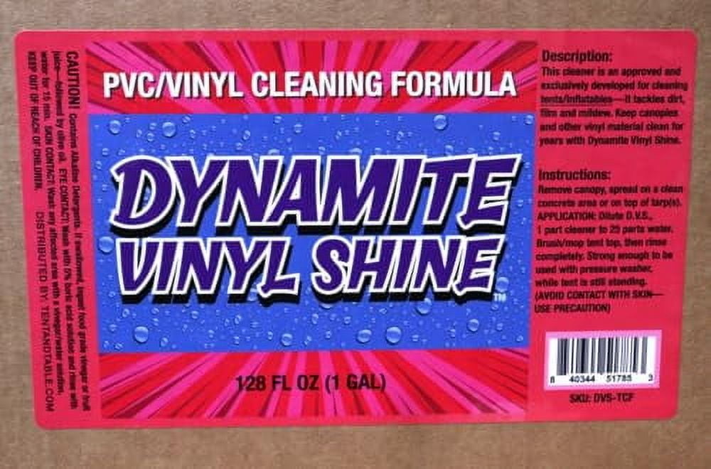 TentandTable Dynamite Vinyl Shine: Premium Cleaner for Party Tents ...
