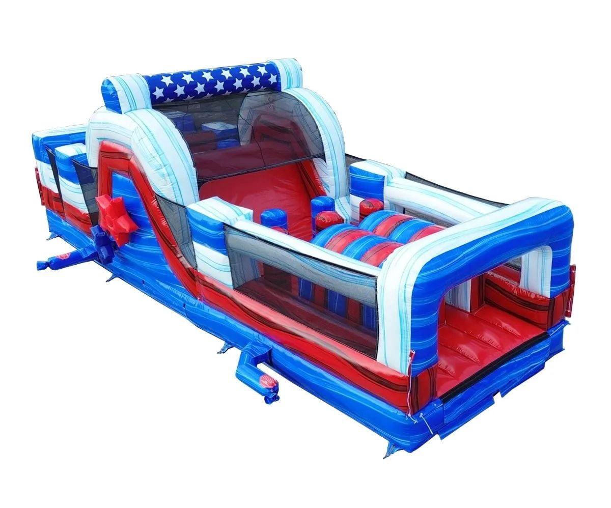 TentandTable Giant Inflatable Obstacle Course with Rock Climbing Wall ...