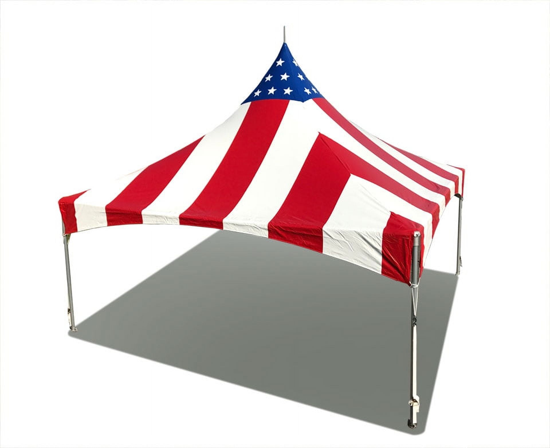 TentandTable High Peak Frame Outdoor Canopy Tent, Red White Blue, 20 ft ...