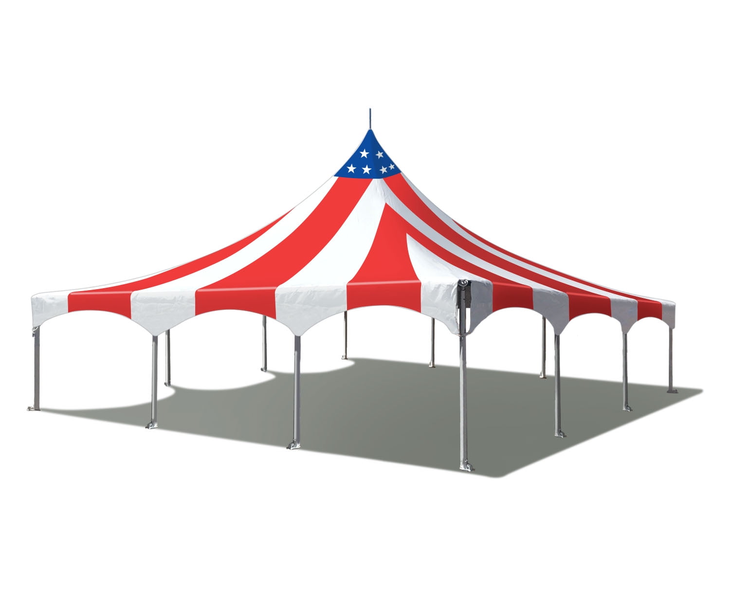 TentandTable High Peak Frame Outdoor Canopy Tent, Red White and Blue ...
