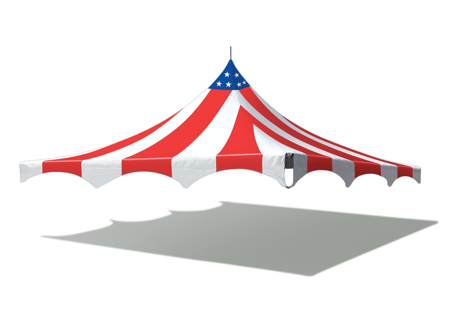 TentandTable High Peak Frame Party Tent Top Only, Red White and Blue ...