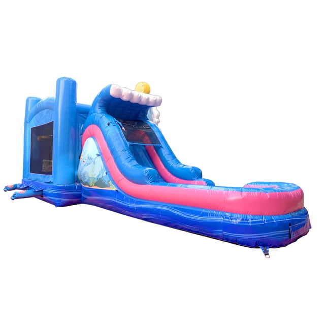 TentandTable Mega Inflatable Water Slide Bounce House Combo with Blower ...