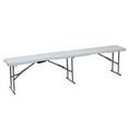 TentandTable Plastic Fold in Half Bench, White, 6 ft - Walmart.com