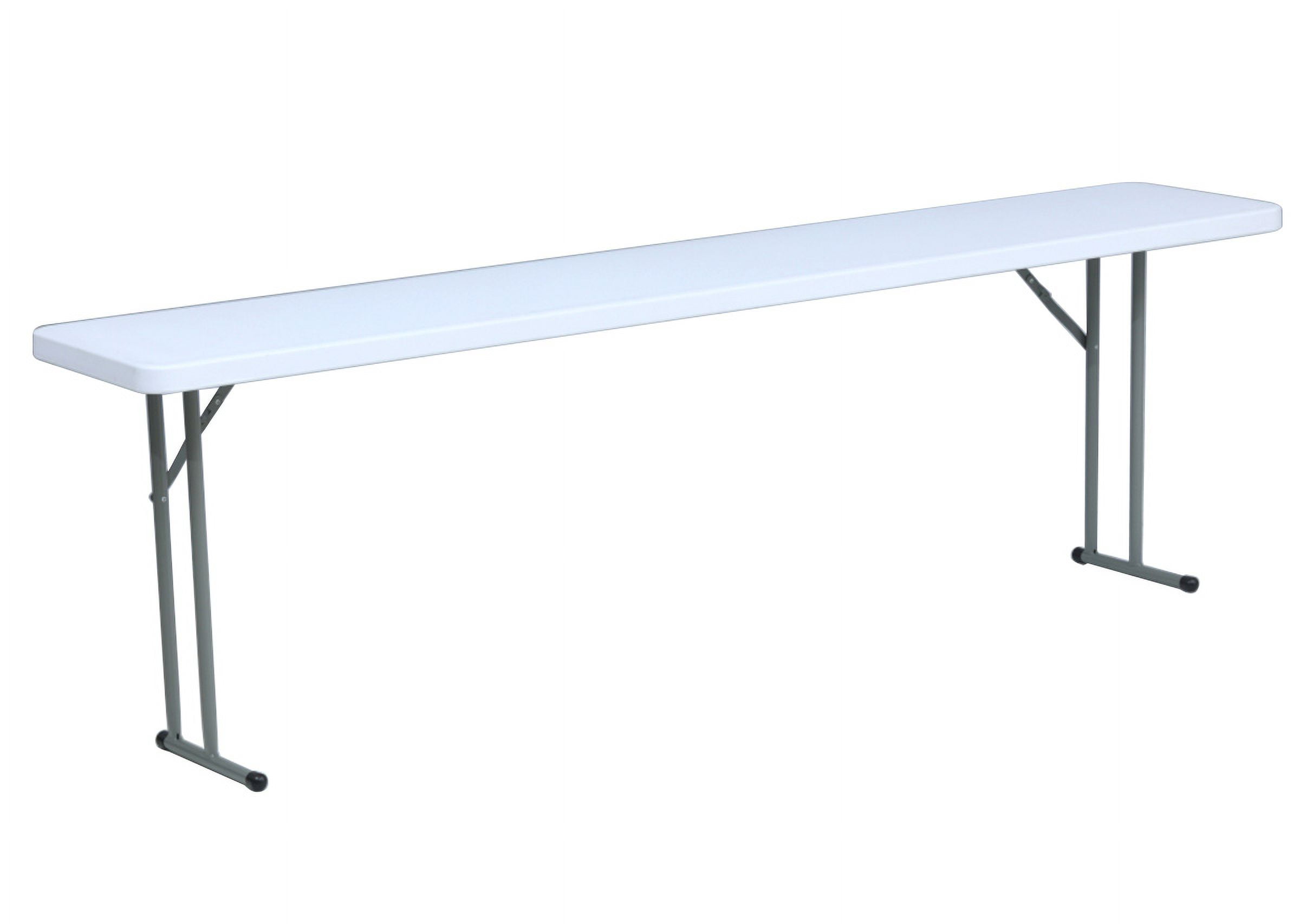 TentandTable Rectangle Seminar Plastic Table, White, 96 in - Walmart.com