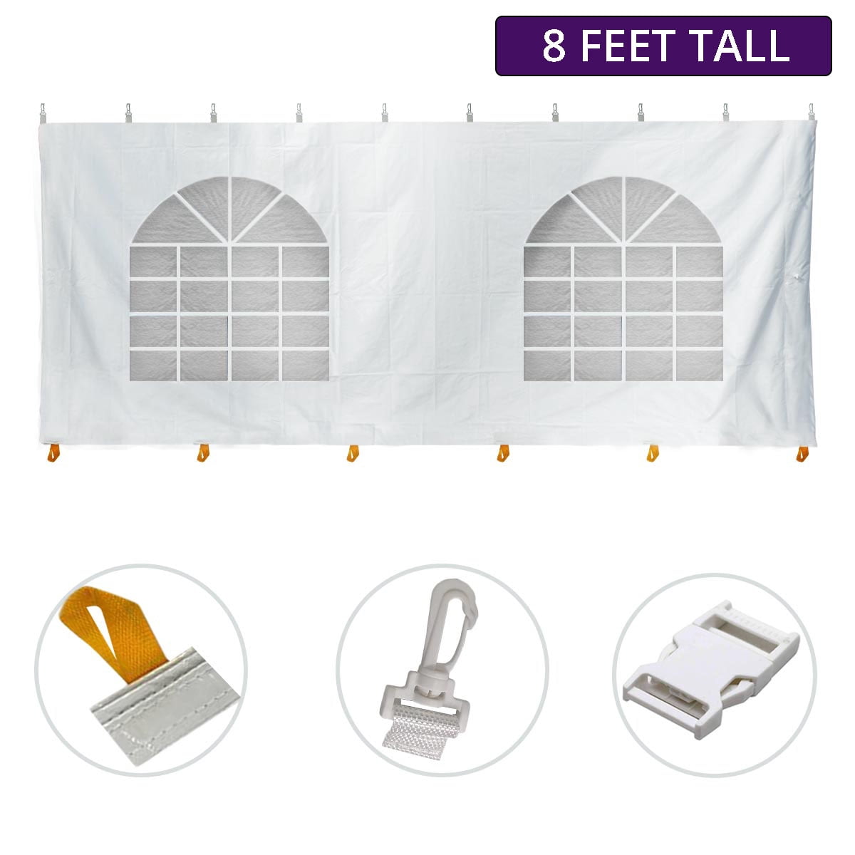 TentandTable Standard Cathedral Sidewall Kit, SIDEWALL ONLY, 8' x 20 ...