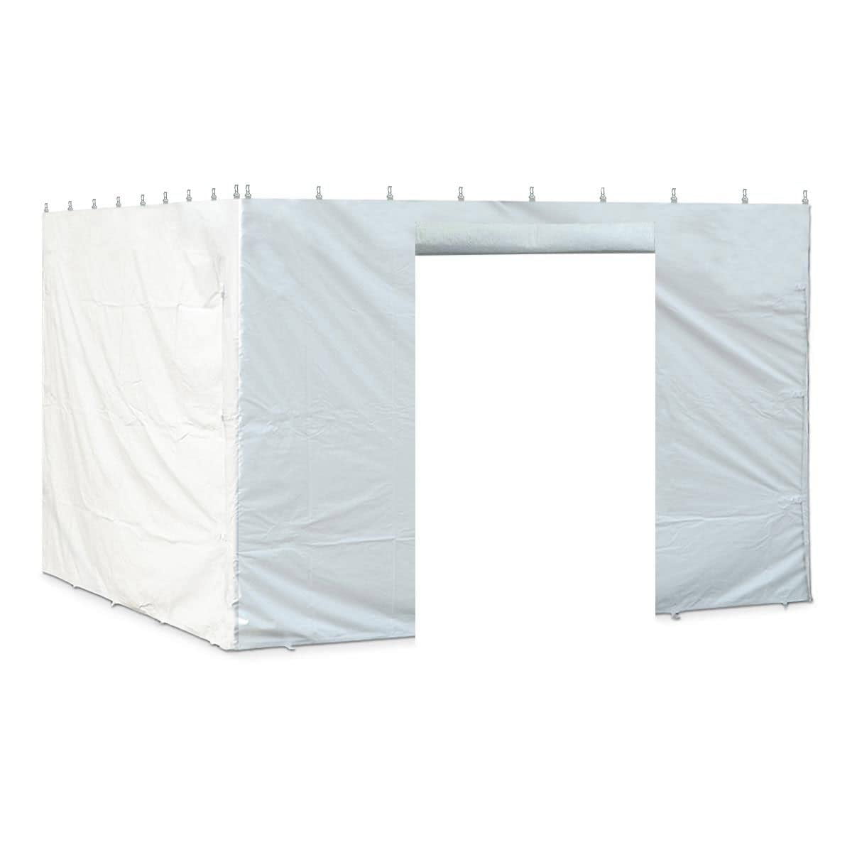 TentandTable Standard Sidewall Kit for 8 ft Tent Sides, White, 10 ft x ...