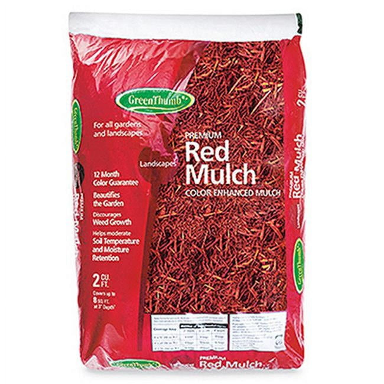 Tento Campait Red Wood Chip Mulch, 2 cu ft with Moisture Retention ...