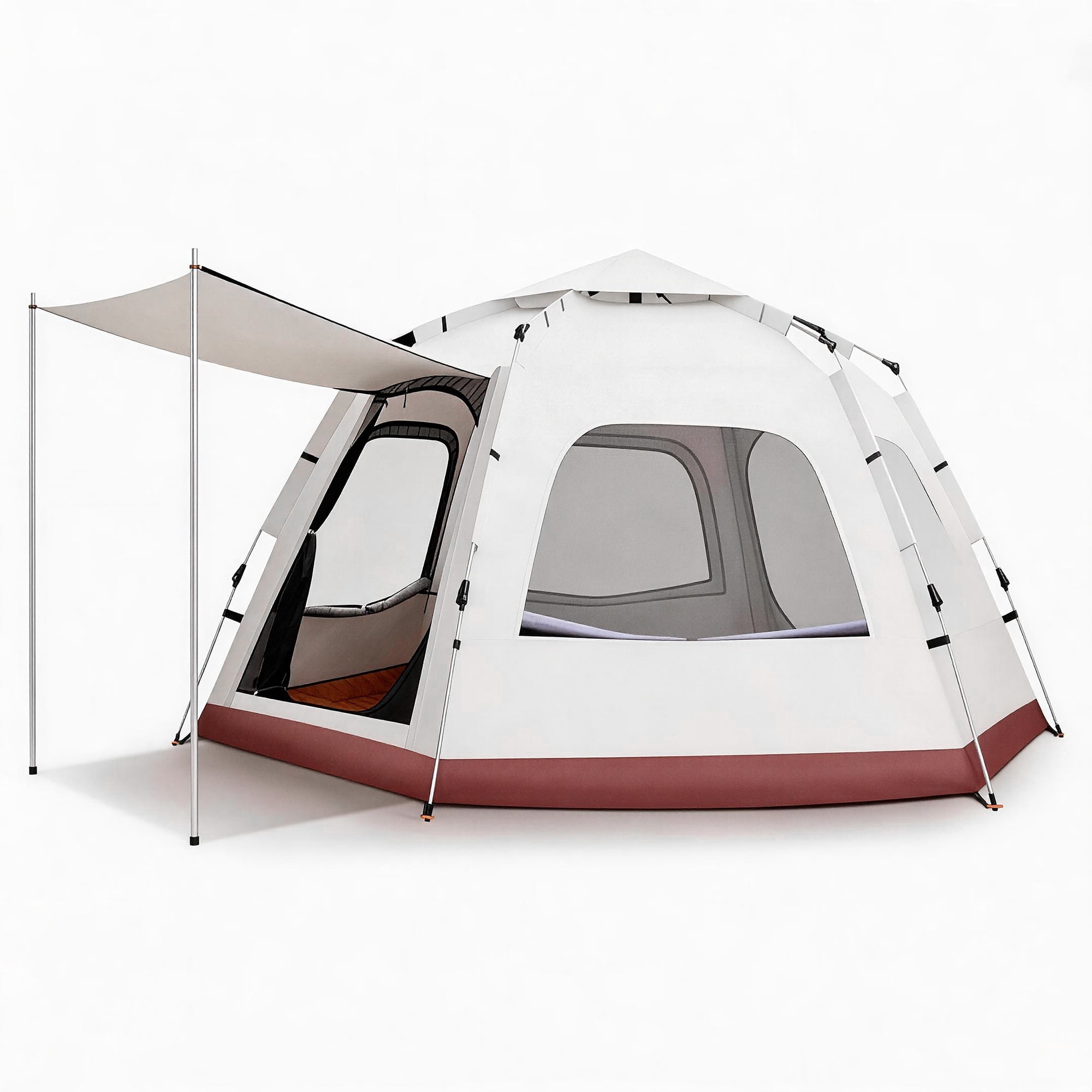 cisilov Tents for Camping, 2-6 Person Pop Up Camping Tent, Weatherproof ...
