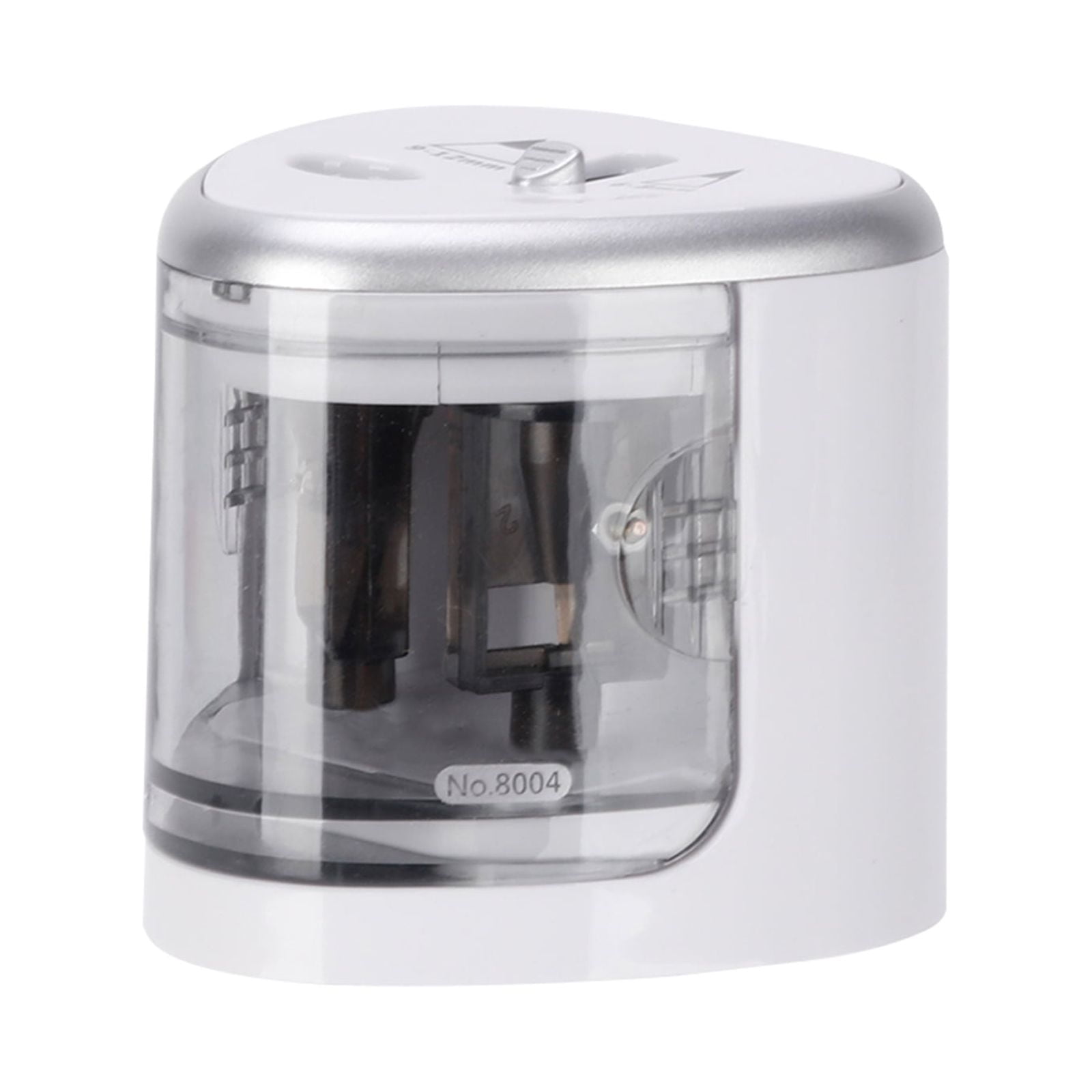 Tenwin Electric Pencil Sharpener, Battery Operated, 2 Holes, Silver ...