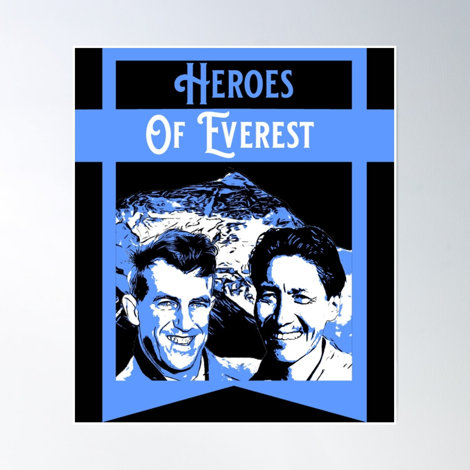 Tenzing Norgay Edmund Hillary Mount Everest - Climbing Heroes - Hillary ...