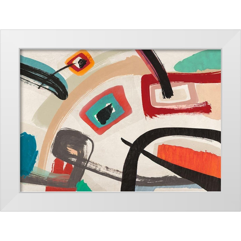 Teo, Vals Perelli 18x14 White Modern Wood Framed Museum Art Print ...
