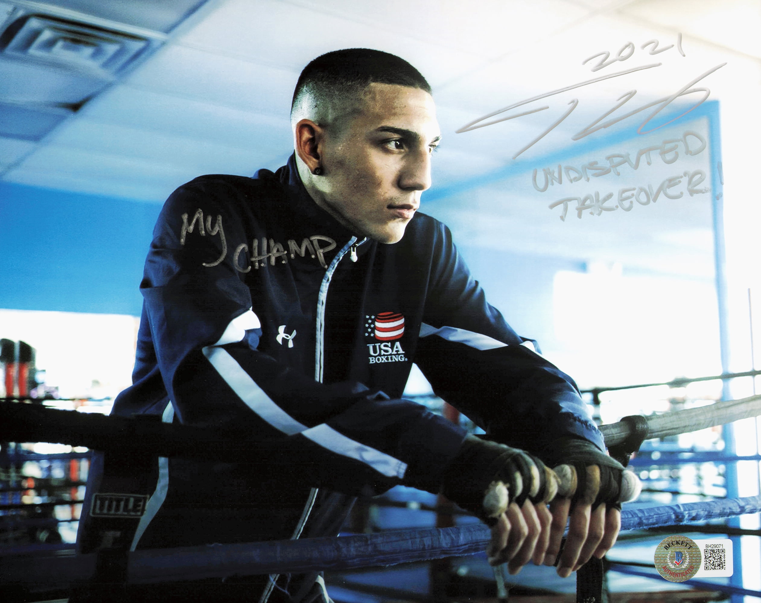 Teofimo Lopez Autographed 8x10 Photo "My Champ Undisputed Takeover ...