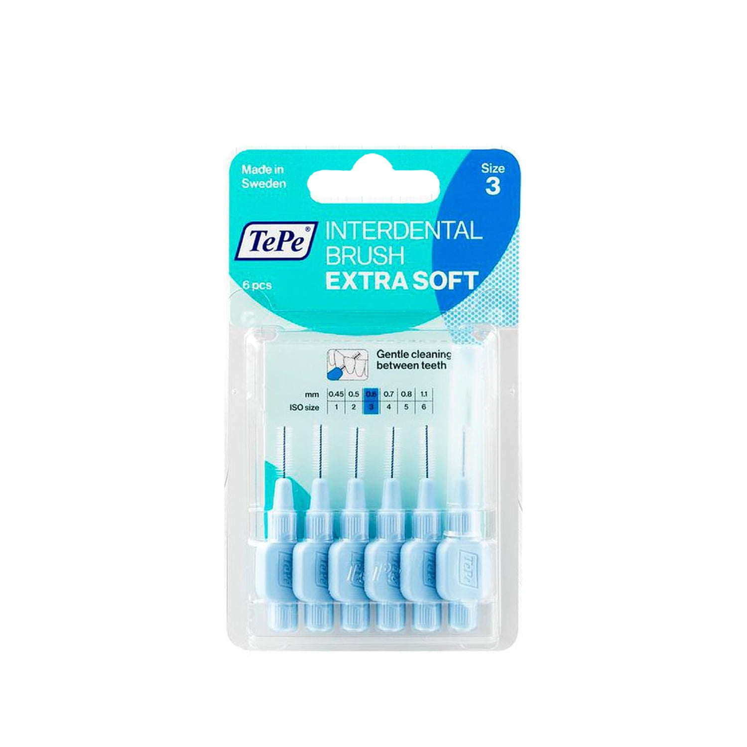 Tepe 6-Piece Extra Soft Interface Brush Blue 0.6 mm - Walmart.com