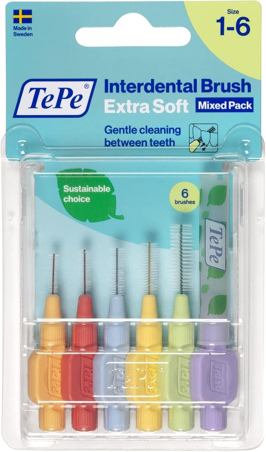Tepe 6-Piece Extra Soft Mixed Color Interface Brush - Walmart.com