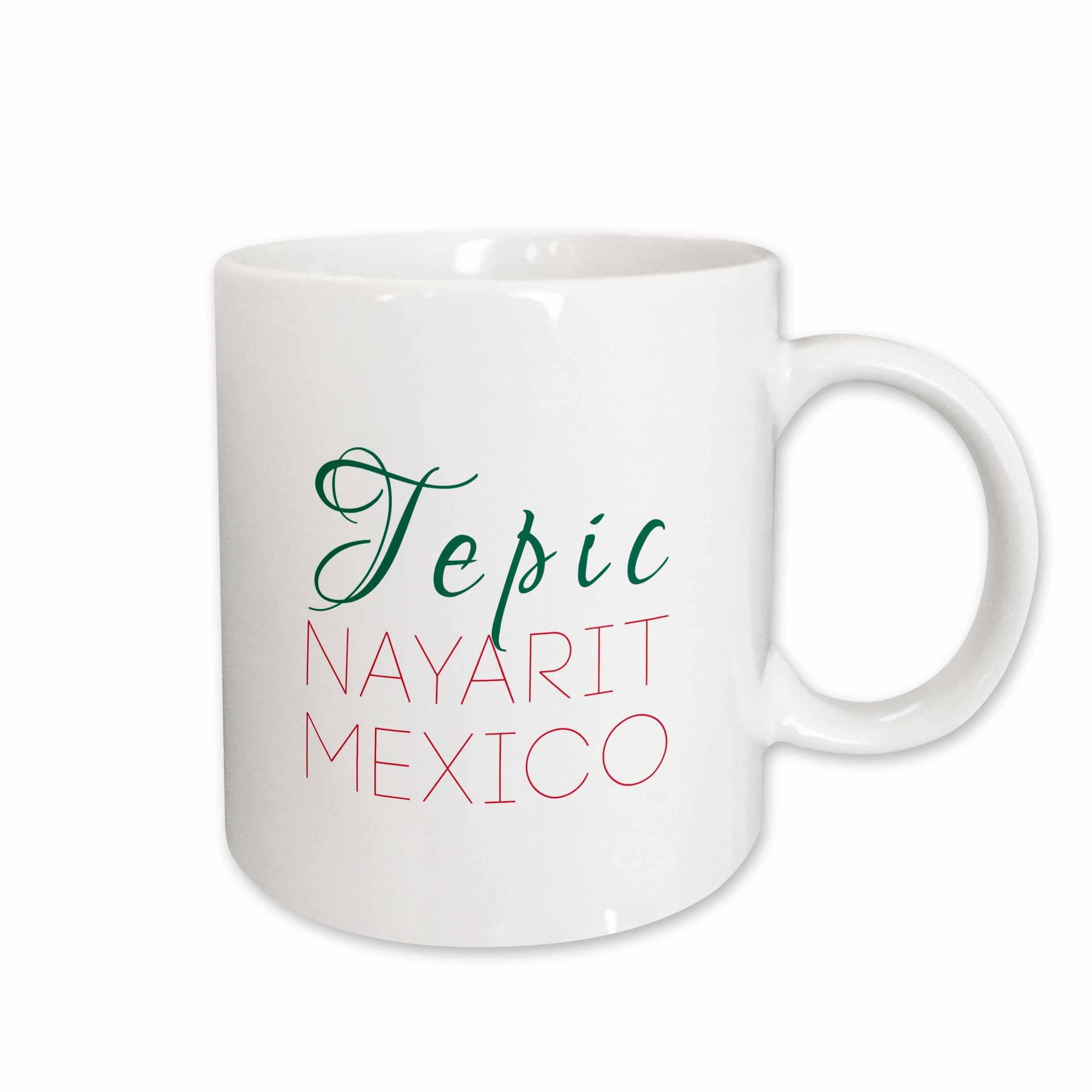 Tepic, Nayarit national colors patriot Mexico home town design 11oz Mug ...