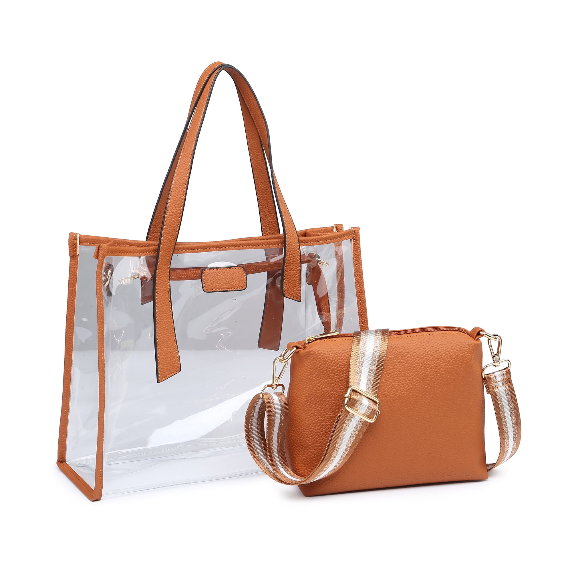 Tepilte Clear PVC Shoulder Bag for Women Waterproof Handbag and Purse ...