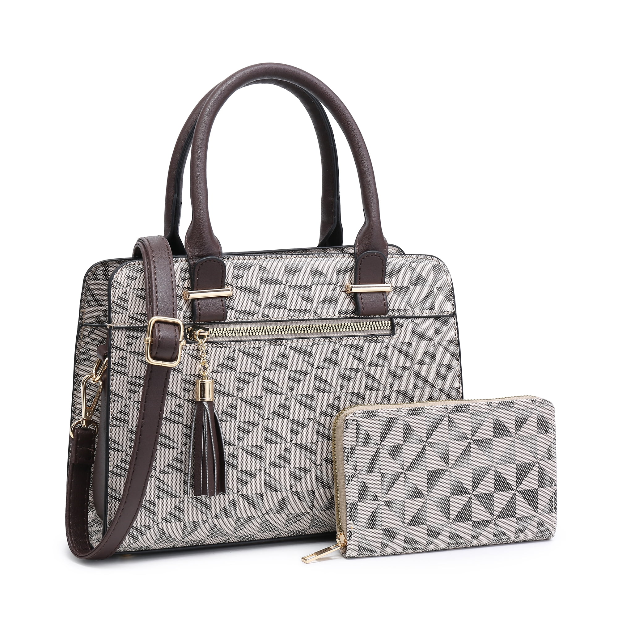 Tepilte Handbag and Purse for Women Checker Top Handle Satchel Handbag ...