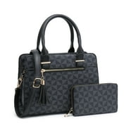 XB Checkered Handbags Set for Women Faux Leather Tote Satchel Bags with ...