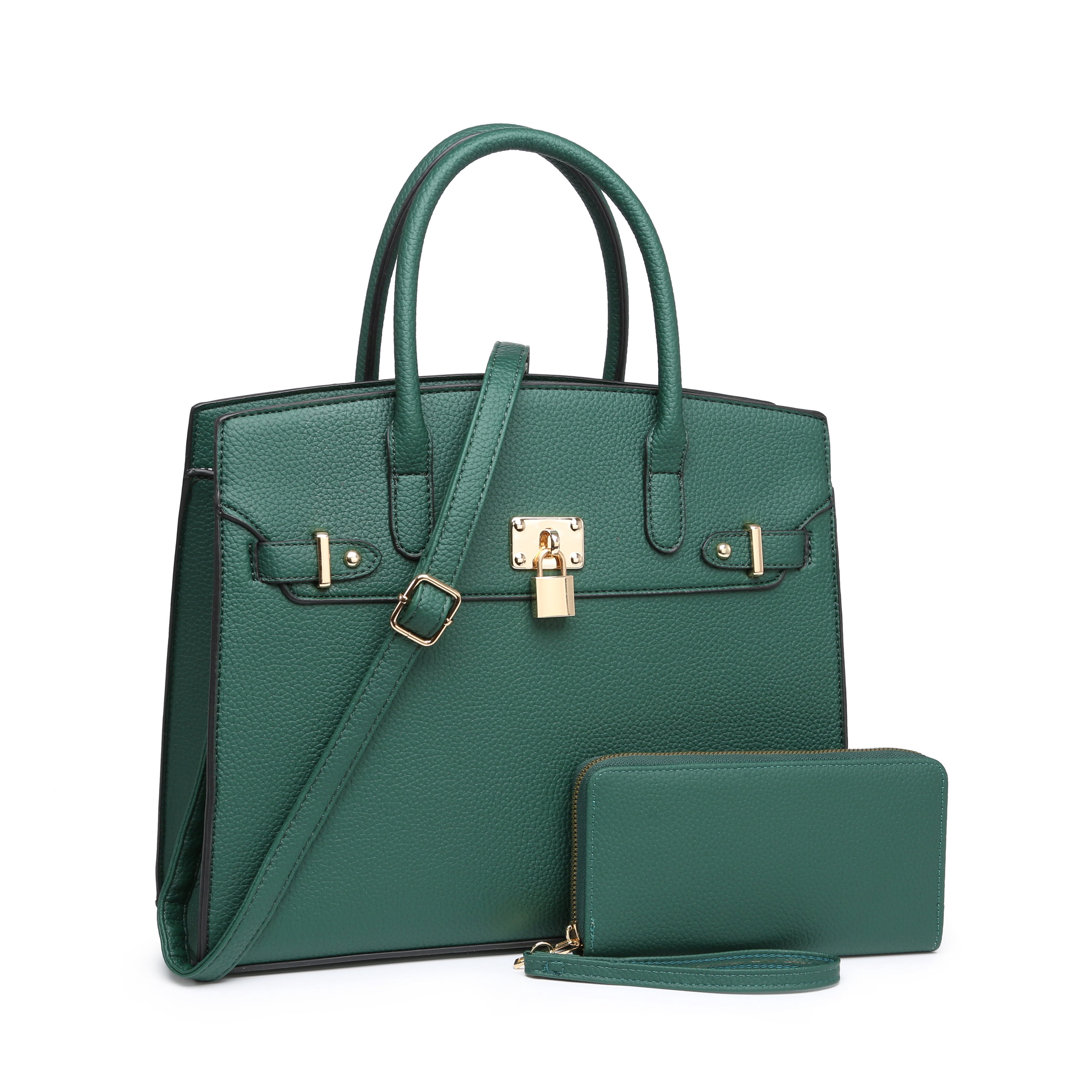 Teplite Women Satchel Two tone Handbags Purses Top Handle Tote with ...