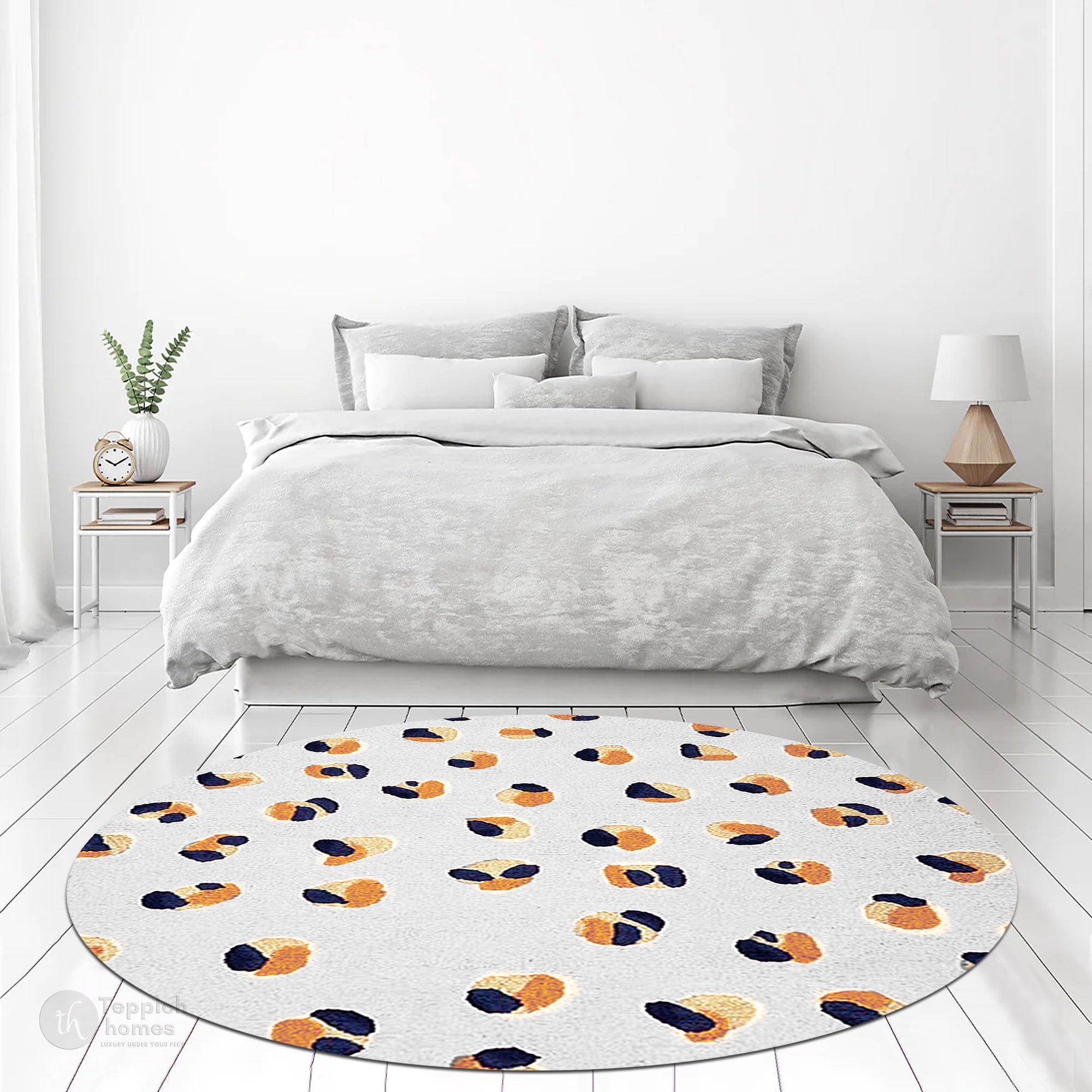 Teppich Homes Handmade 10x10 Tufted Wool Area Rug in White - Soft and ...