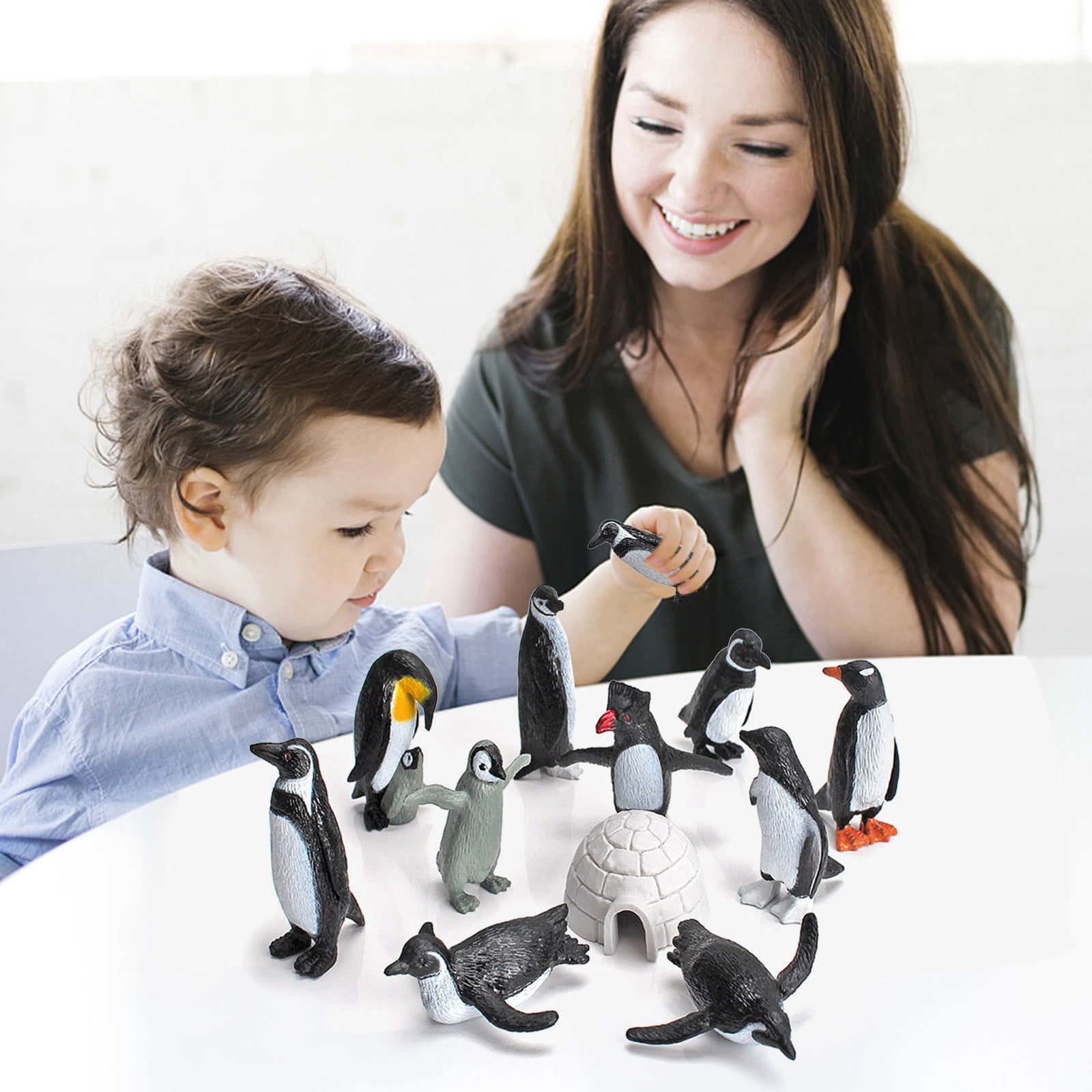 Tepsmf 2025 11PC Marine Toys Figurines Home Decorate Preschool ...